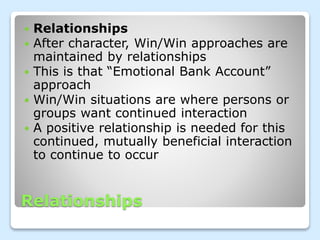 Presentation on Habits of Win-Win in daily worklife | PPTX