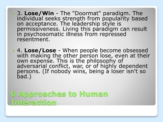 Presentation on Habits of Win-Win in daily worklife | PPTX