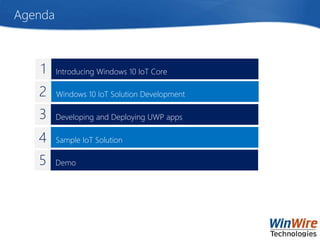 Building IoT Solutions using Windows IoT Core | PPT