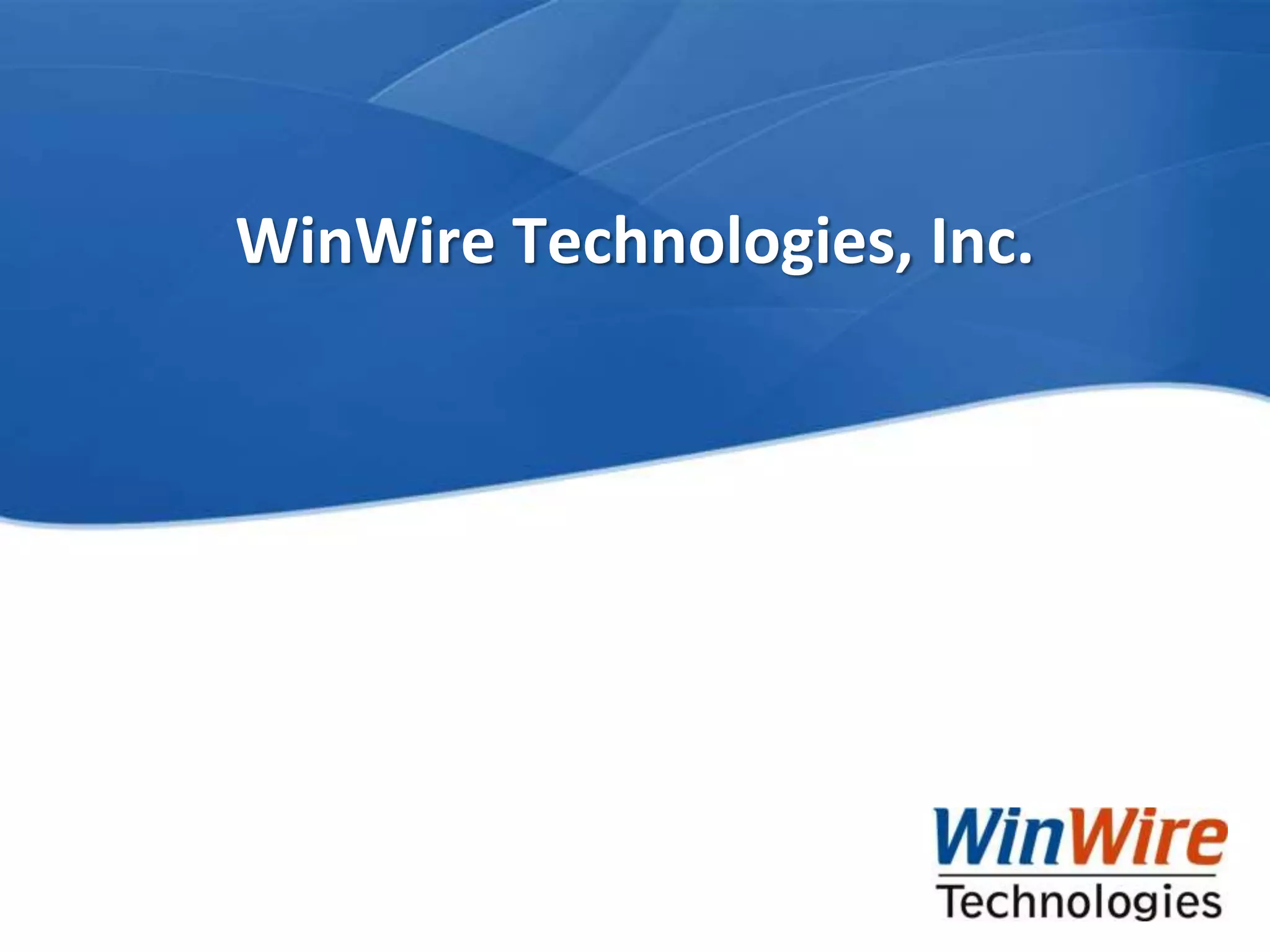 WinWire Introduction | PPTX
