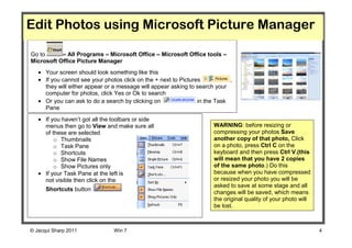 Win xp photo editing | DOCX