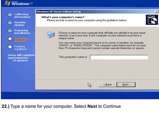 Win xp setup | PPT