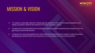 WinZO_Company_Deck - Ultimate Guide to Gaming | PDF