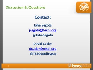 WIOA 101: A Brief Overview of Opportunities for Adult ESL | PDF