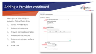 WIOA Contract Reporting | PPTX