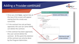 WIOA Contract Reporting | PPTX