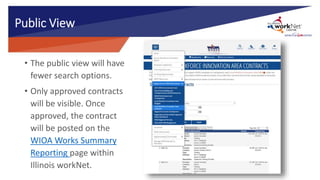 WIOA Contract Reporting | PPTX