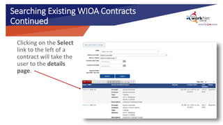 WIOA Contract Reporting | PPTX