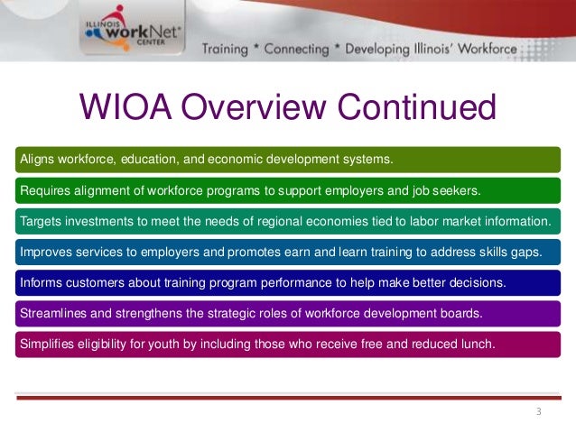 WIOA Overview