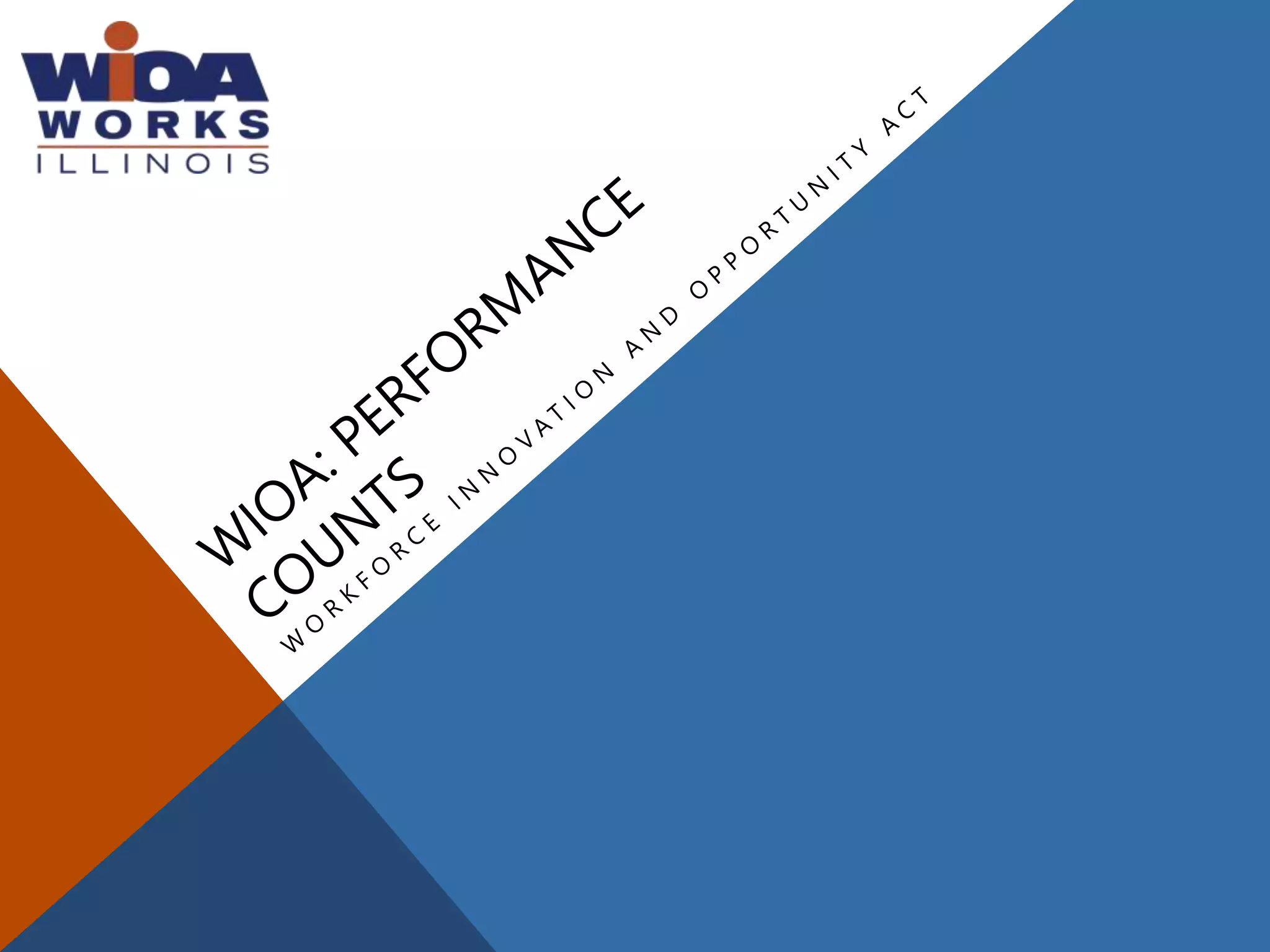 WIOA: Performance Counts | PPTX