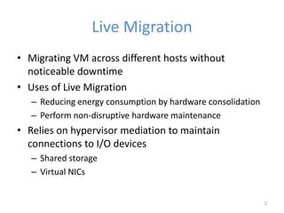 Live Migration of Direct-Access Devices | PPT
