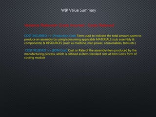 Oracle R12 Work In Process | PPTX