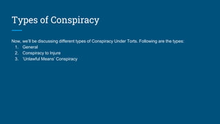 conspiracy under torts | PPTX