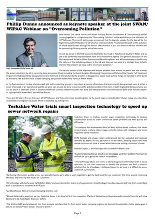 WIPAC Monthly - January 2021 | PDF | Water Services | Home Utilities