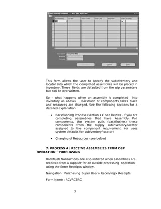 Wip back flush | PDF