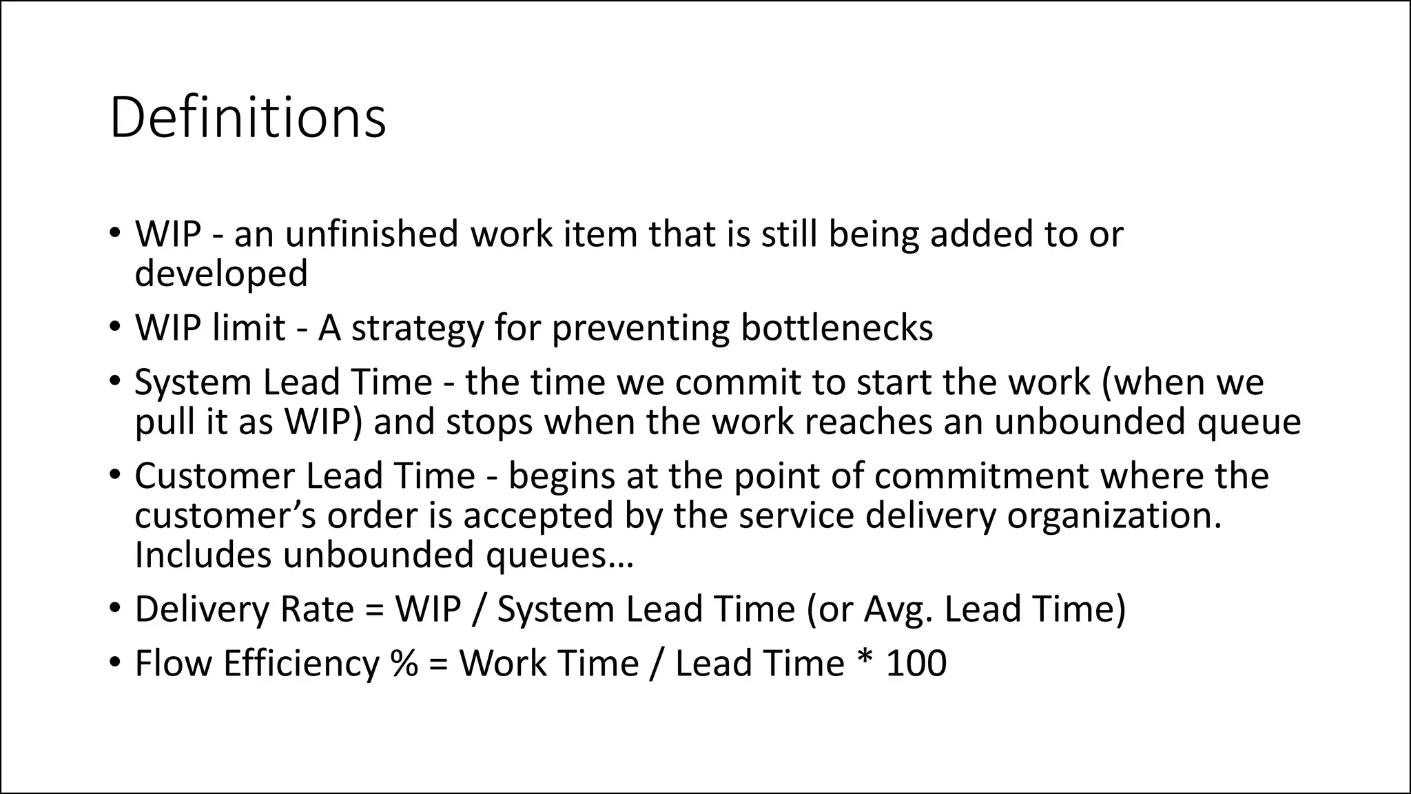 Lean Kanban India 2018 | WIP decides Lead Time, Delivery Rate and Flow ...
