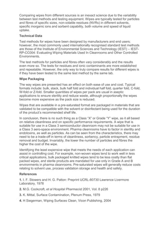 Wipes Surface Cleaning Multi Layer Wipes and Tough Absorbent | PDF