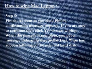 How to Wipe Mac Laptop | PPT