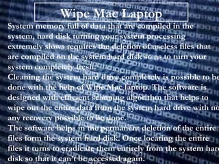 How to Wipe Mac Laptop | PPT
