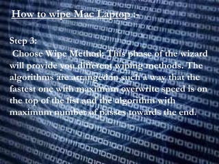How to Wipe Mac Laptop | PPT