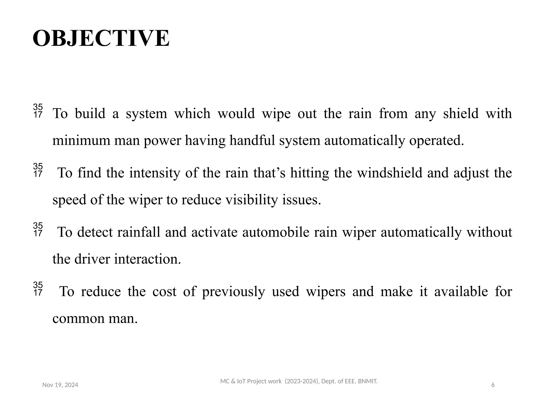 auto matic car wiping system using aurdino | PPT