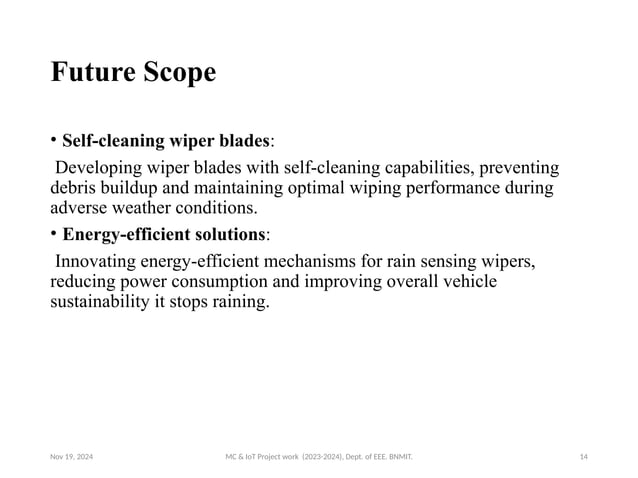 auto matic car wiping system using aurdino | PPT