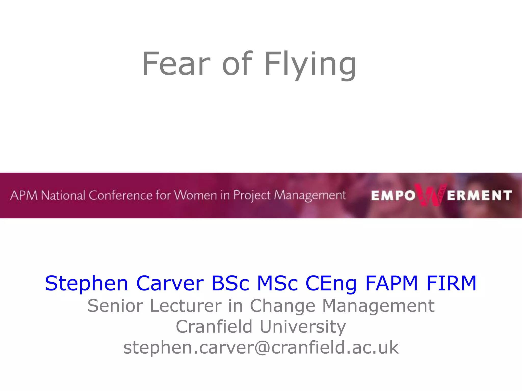 APM National Conference for Women in Project Management 2018, Stephen ...