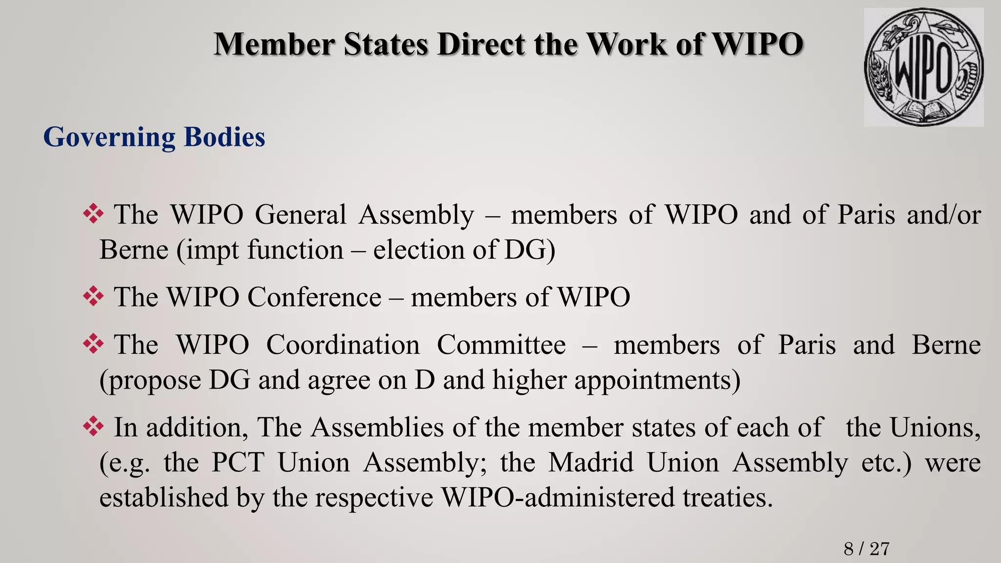 World Intellectual Property Rights- WIPO | PPTX