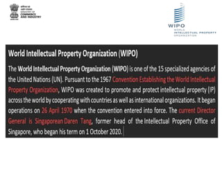 The World Intellectual Property Organization (WIPO,French,Organisation ...