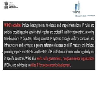 The World Intellectual Property Organization (WIPO,French,Organisation ...