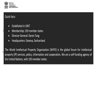 The World Intellectual Property Organization (WIPO,French,Organisation ...