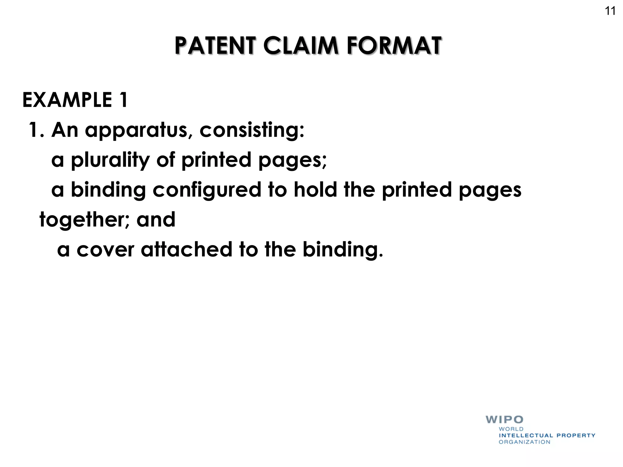 PATENT CLAIM FORMAT AND TYPES OF CLAIMS | PDF