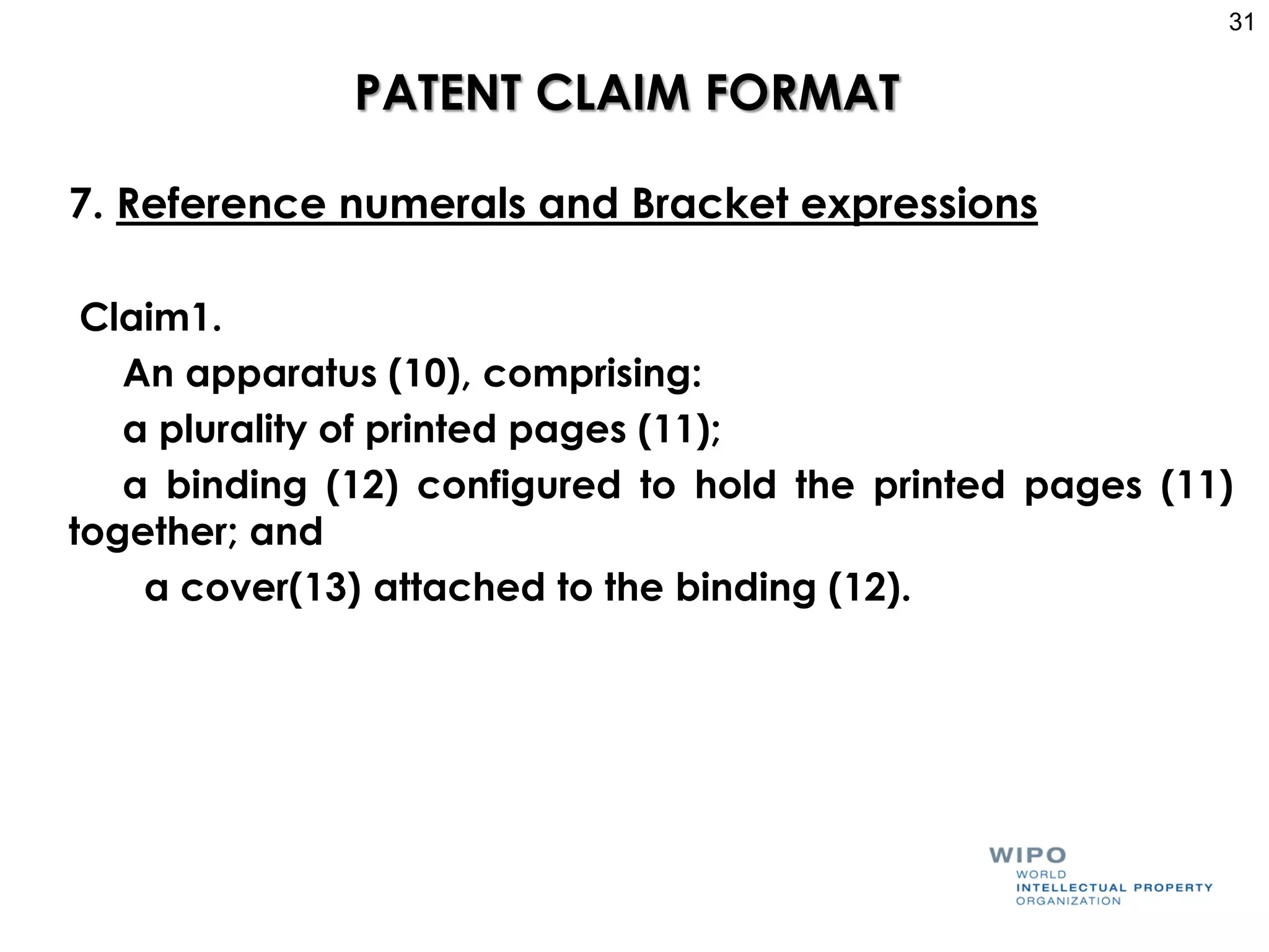 PATENT CLAIM FORMAT AND TYPES OF CLAIMS | PDF