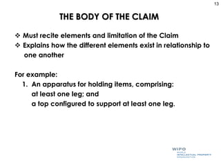 PATENT CLAIM FORMAT AND TYPES OF CLAIMS | PDF