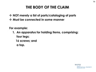 PATENT CLAIM FORMAT AND TYPES OF CLAIMS | PDF
