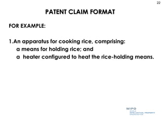 PATENT CLAIM FORMAT AND TYPES OF CLAIMS | PDF
