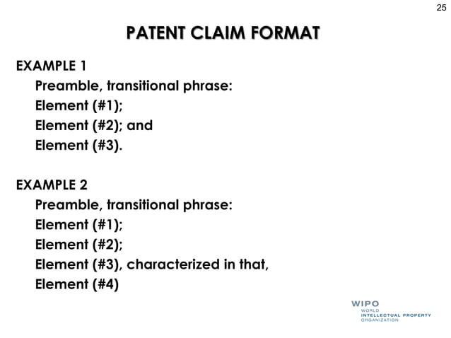 PATENT CLAIM FORMAT AND TYPES OF CLAIMS | PDF