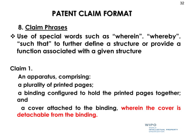 PATENT CLAIM FORMAT AND TYPES OF CLAIMS | PDF