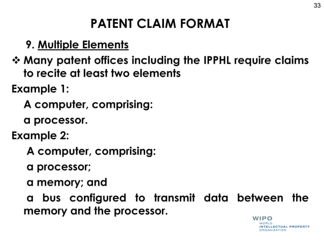 PATENT CLAIM FORMAT AND TYPES OF CLAIMS | PDF