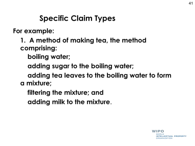 PATENT CLAIM FORMAT AND TYPES OF CLAIMS | PDF
