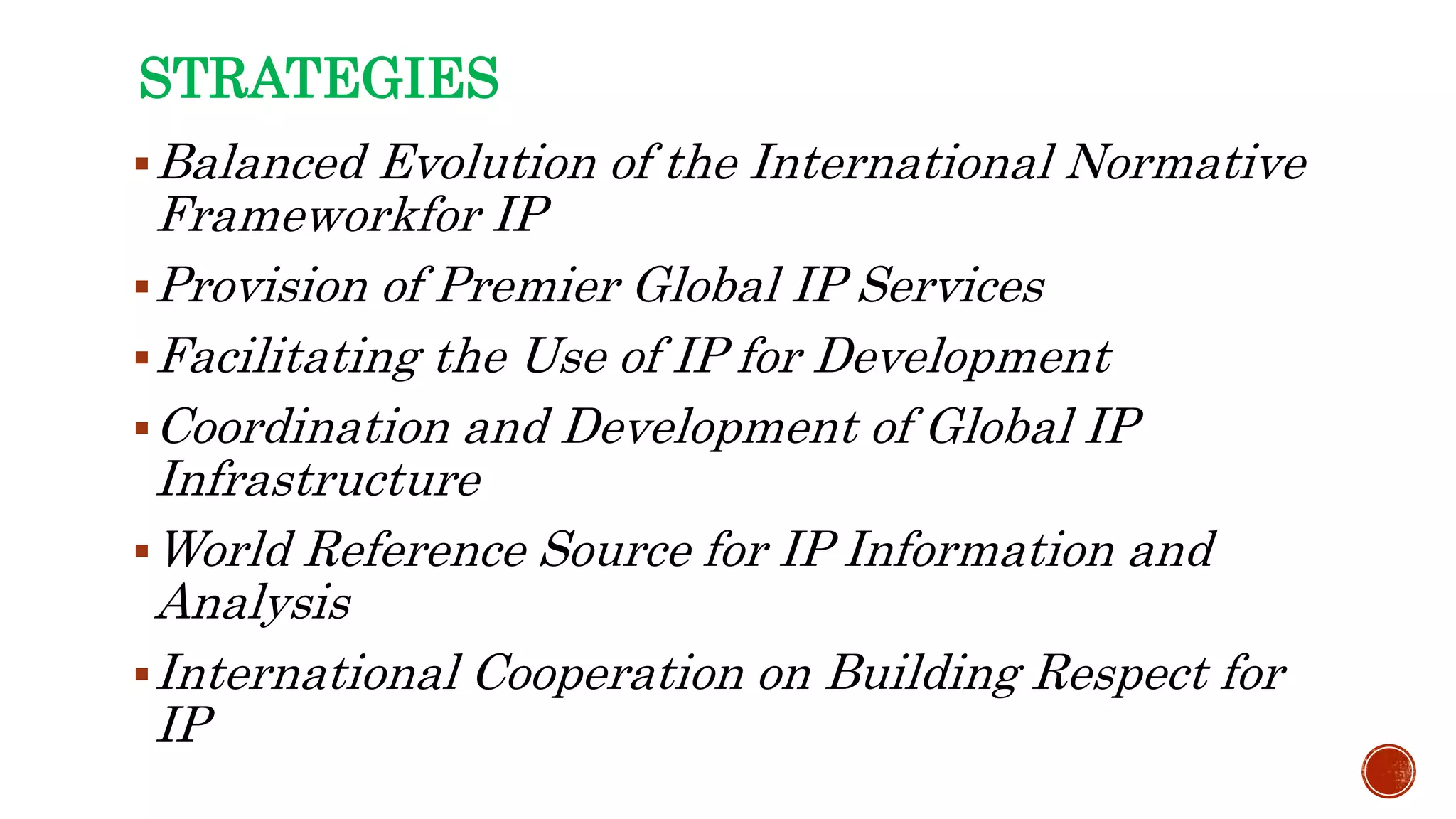 World intellectual property organization (WIPO) | PPTX