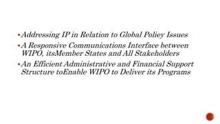 World intellectual property organization (WIPO) | PPTX