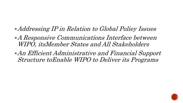 World intellectual property organization (WIPO) | PPTX