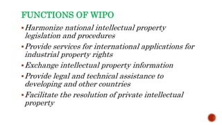World intellectual property organization (WIPO) | PPTX