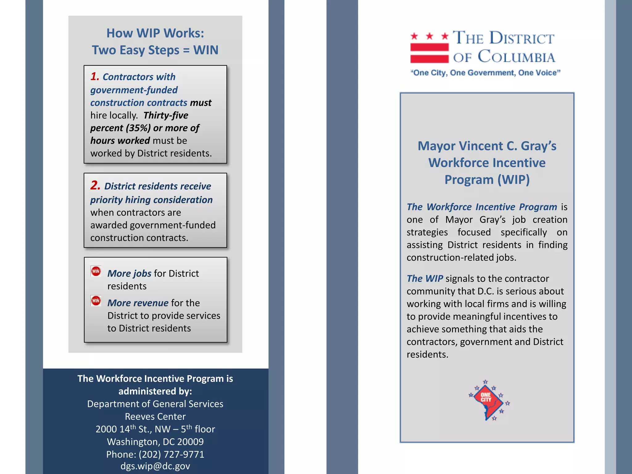 Workforce Initiative Program Pamphlet | PDF