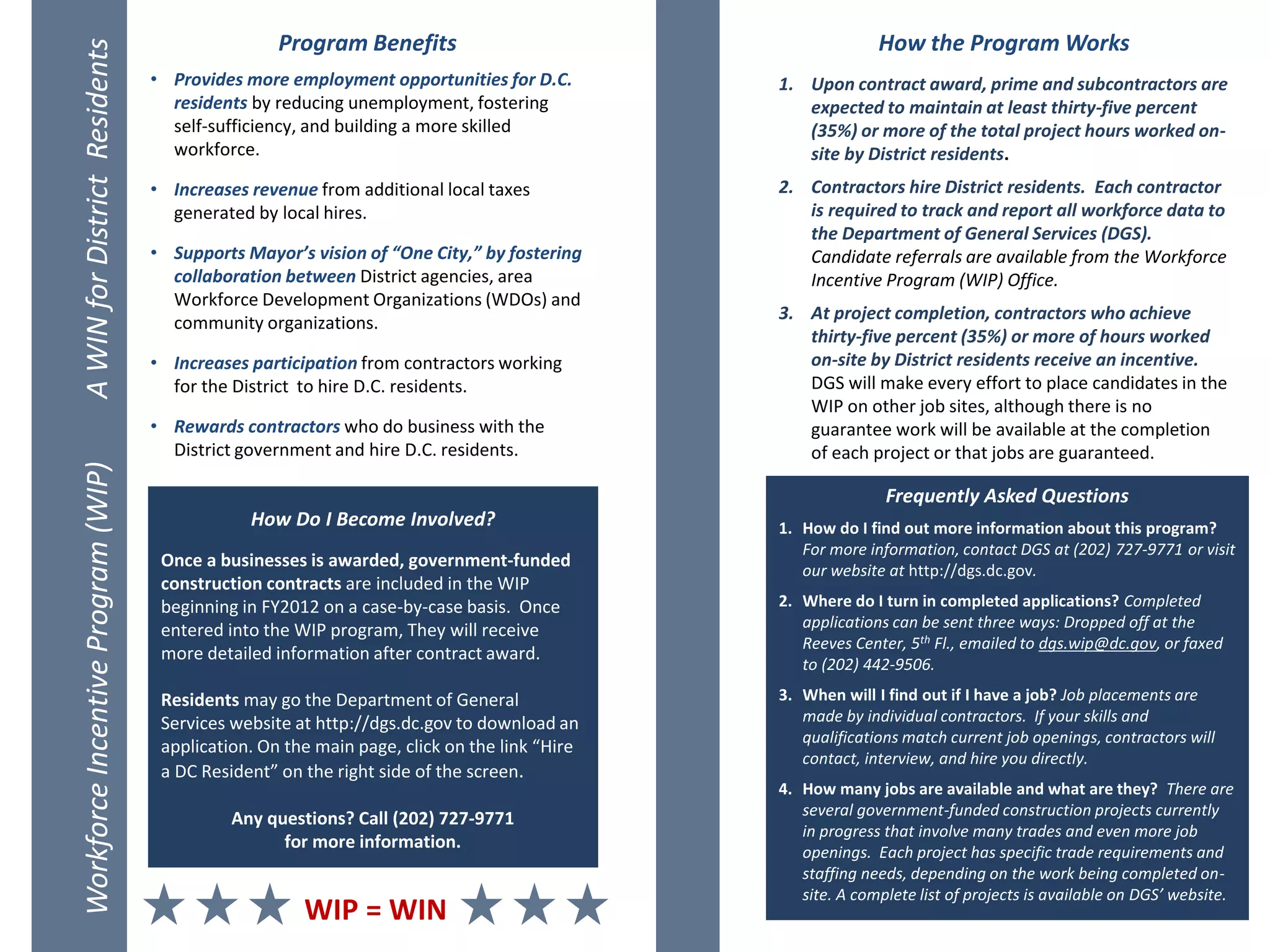 Workforce Initiative Program Pamphlet | PDF