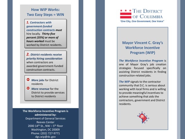 Workforce Initiative Program Pamphlet | PDF