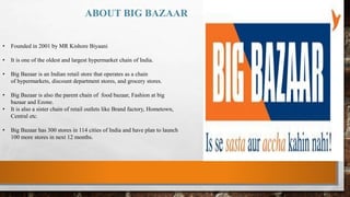 Recruitment & selection process of Future Retail Limited; Big Bazaar | PPT