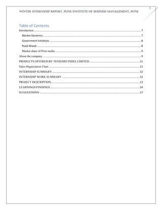 Report Tenhard India pvt.ltd kuntal biswas | PDF