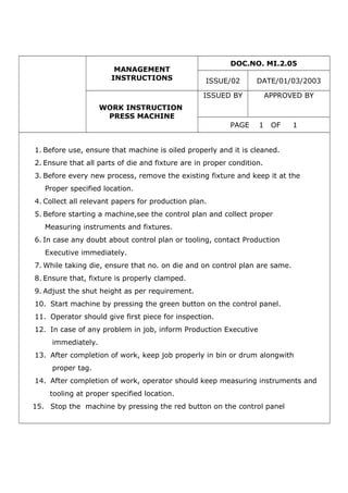 Wi press working | DOC